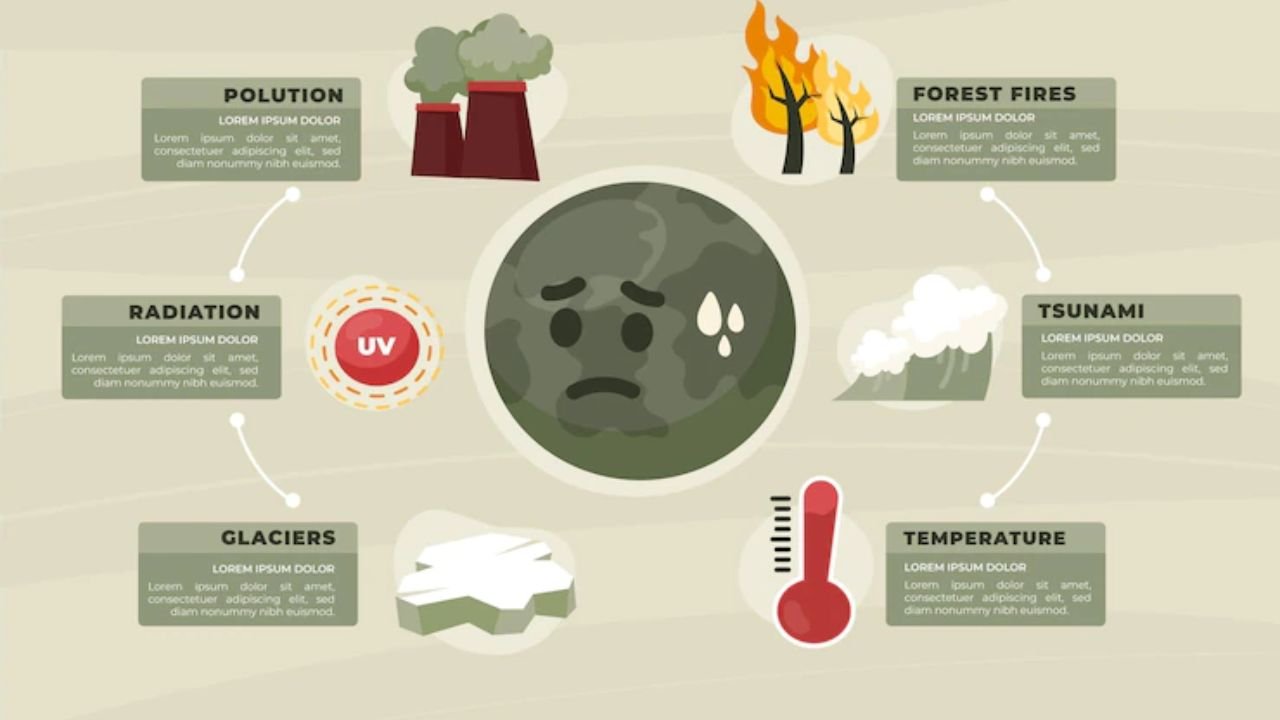 Rapid fire climate change on land- powerful 7 major Impact
